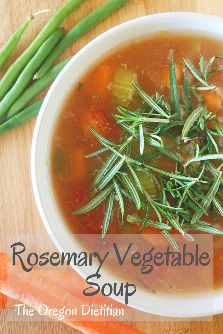 Rosemary Vegetable Soup - The Oregon Dietitian