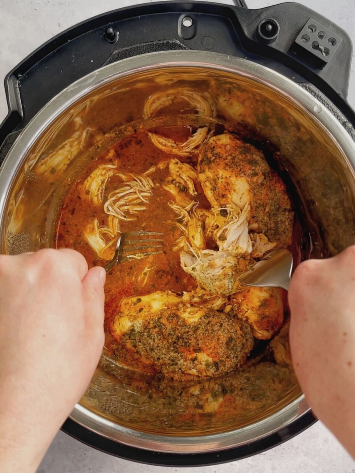 Instant Pot Buffalo Chicken Dip - The Oregon Dietitian