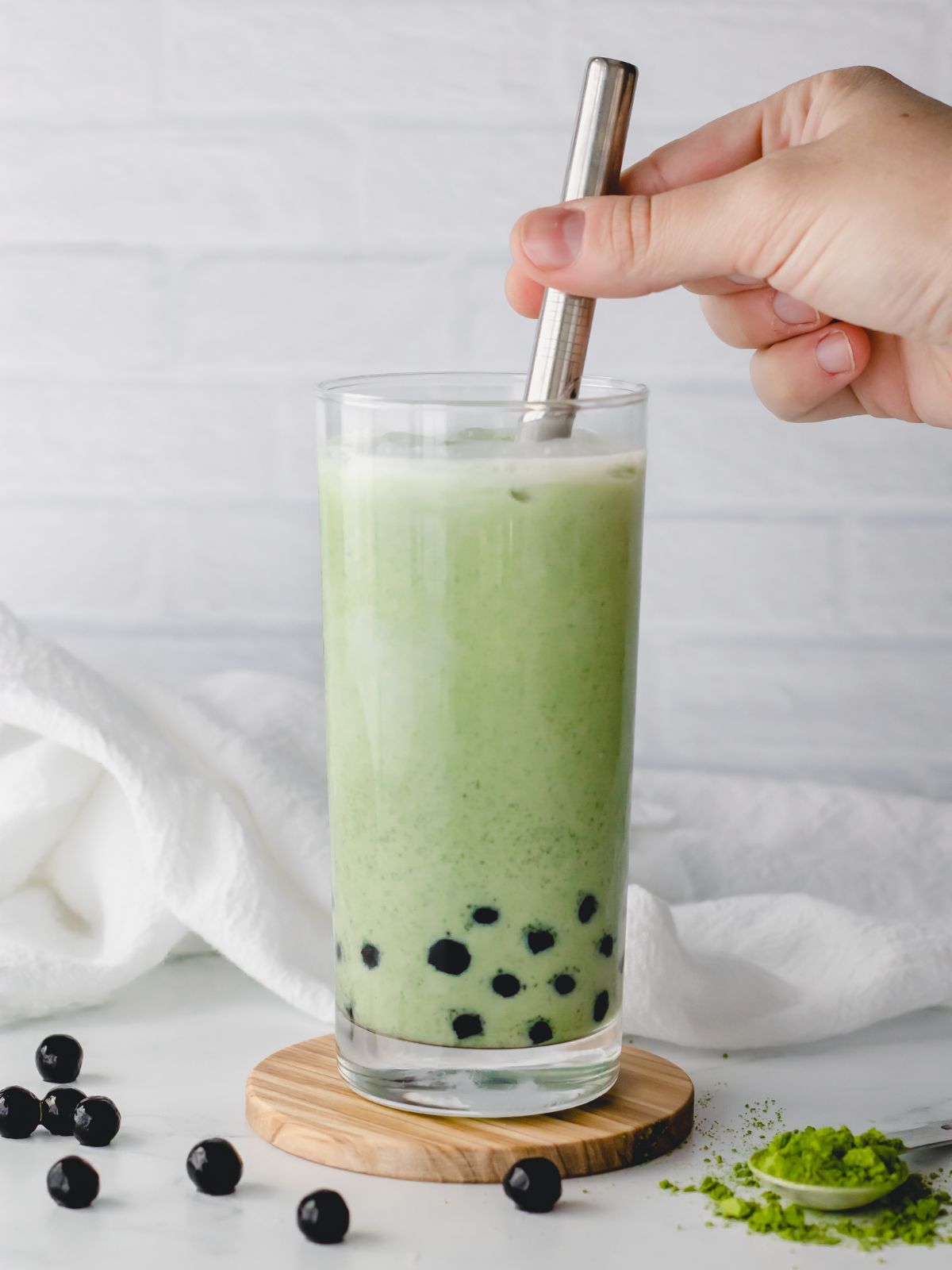 Matcha Boba Tea - The Oregon Dietitian