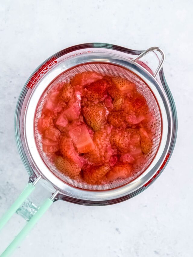 Easy Strawberry Simple Syrup Recipe 3 Ingredients The Oregon Dietitian