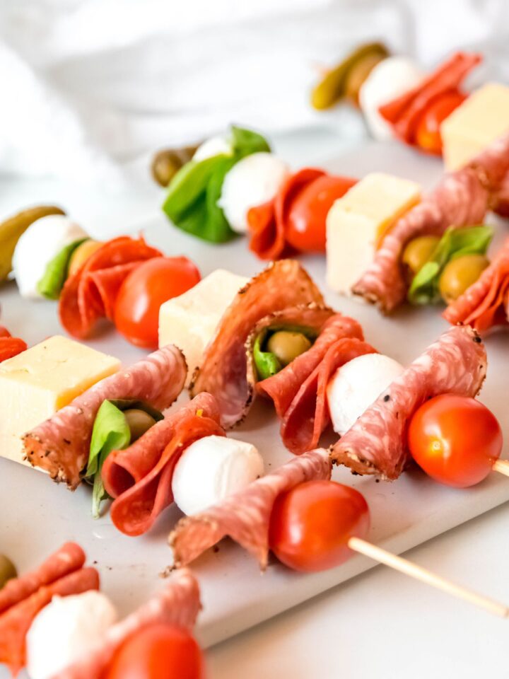 Quick & Easy Charcuterie Skewers - The Oregon Dietitian