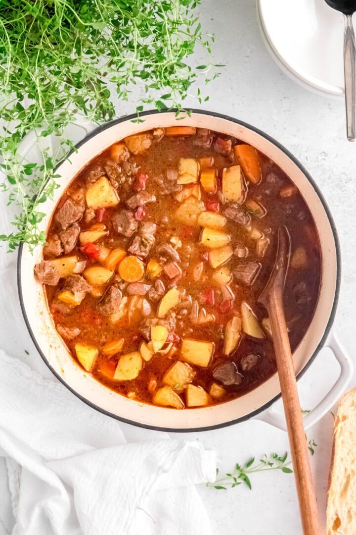 Dutch Oven Beef Stew | Healthy & Gluten-Free - The Oregon Dietitian