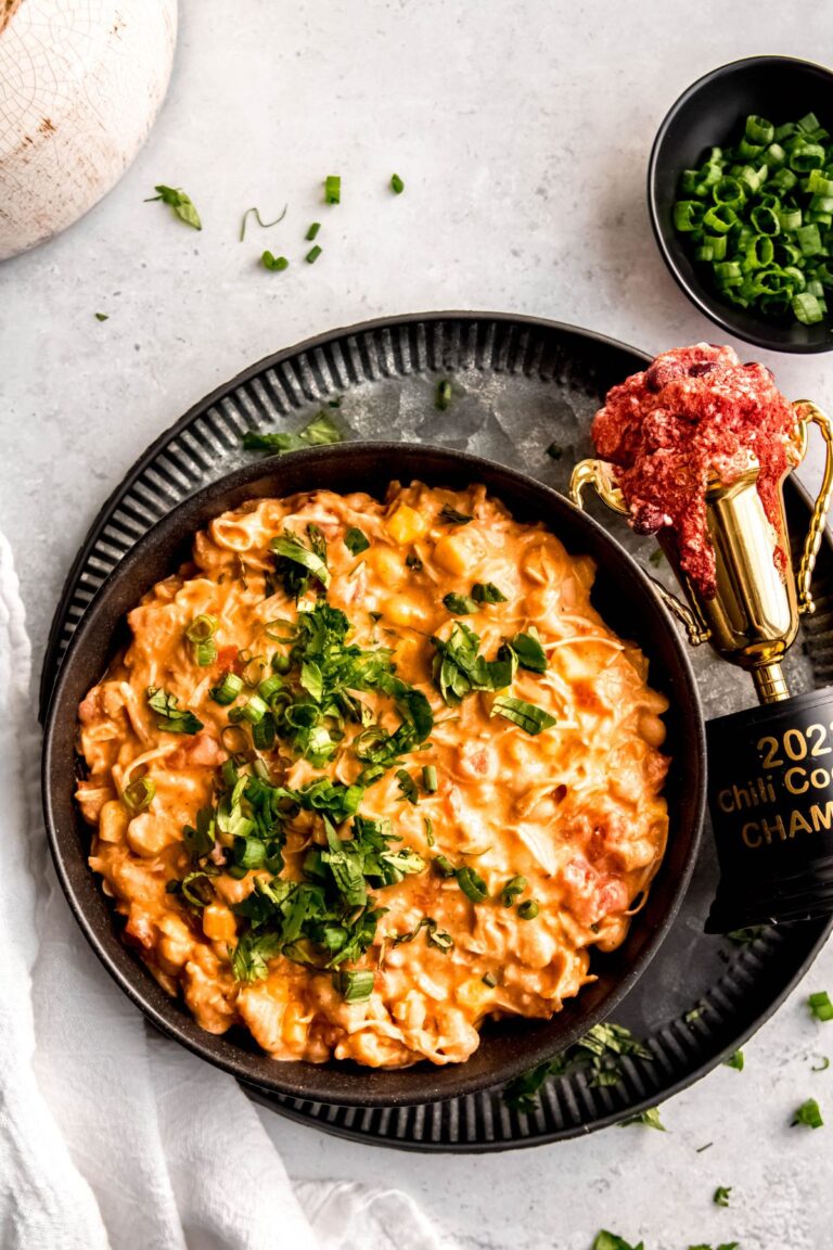 Slow Cooker Buffalo Chicken Chili - The Oregon Dietitian