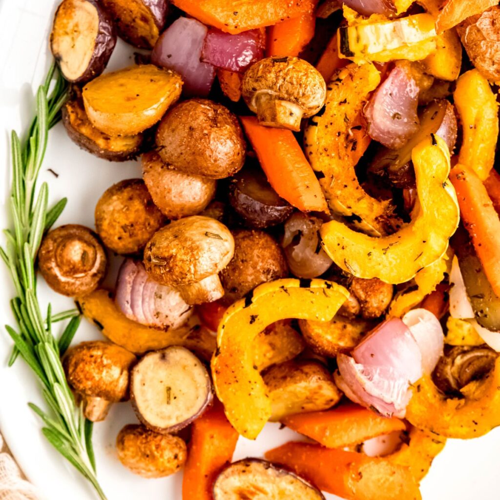 Easy Oven Roasted Fall Vegetables - The Oregon Dietitian