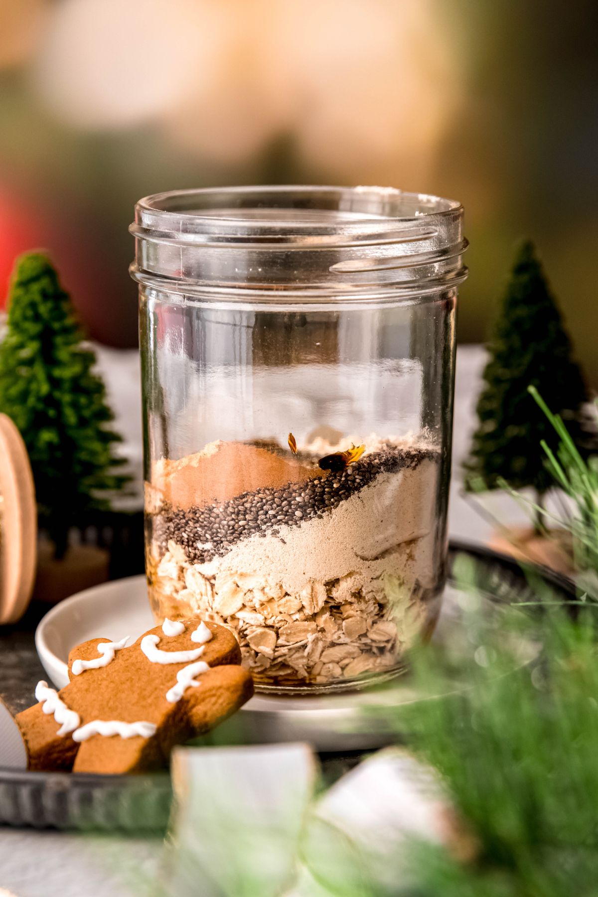 High Protein Gingerbread Overnight Oats - The Oregon Dietitian