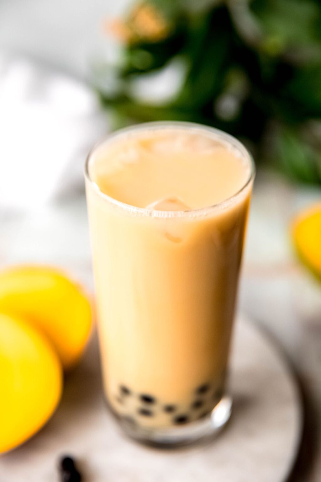 Easy Mango Milk Tea (Mango Boba Tea) - The Oregon Dietitian