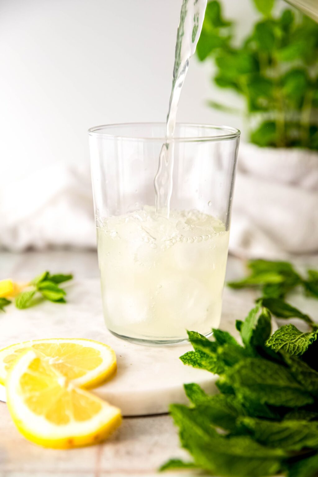 Easy Mint Lemonade - The Oregon Dietitian