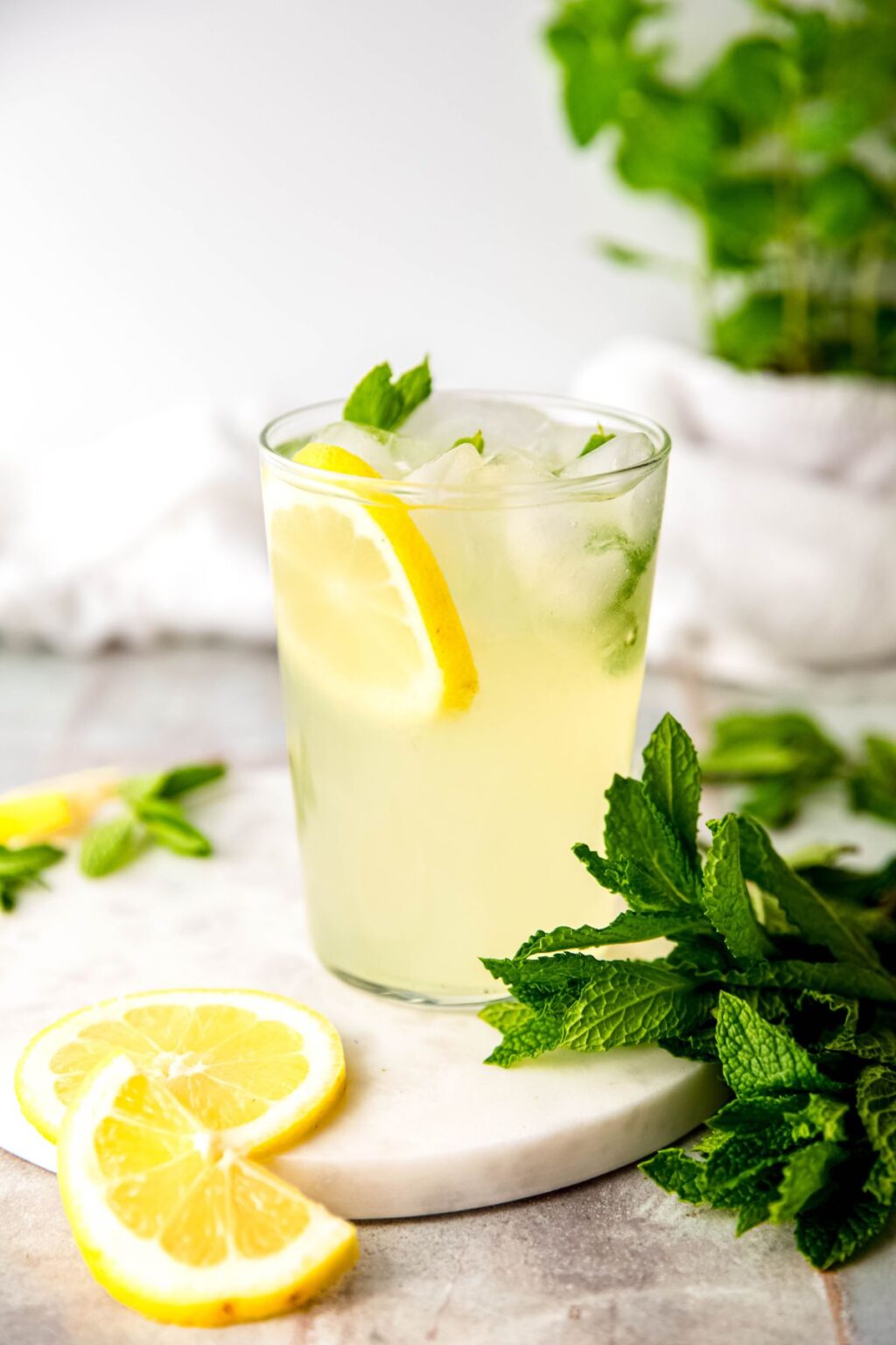 Easy Mint Lemonade - The Oregon Dietitian