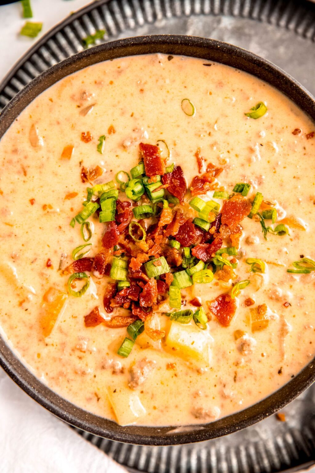Creamy Cheeseburger Soup - The Oregon Dietitian