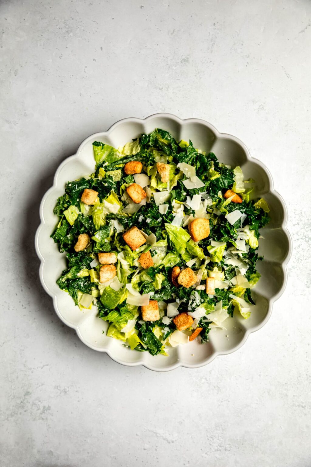 Easy Kale Caesar Salad - The Oregon Dietitian