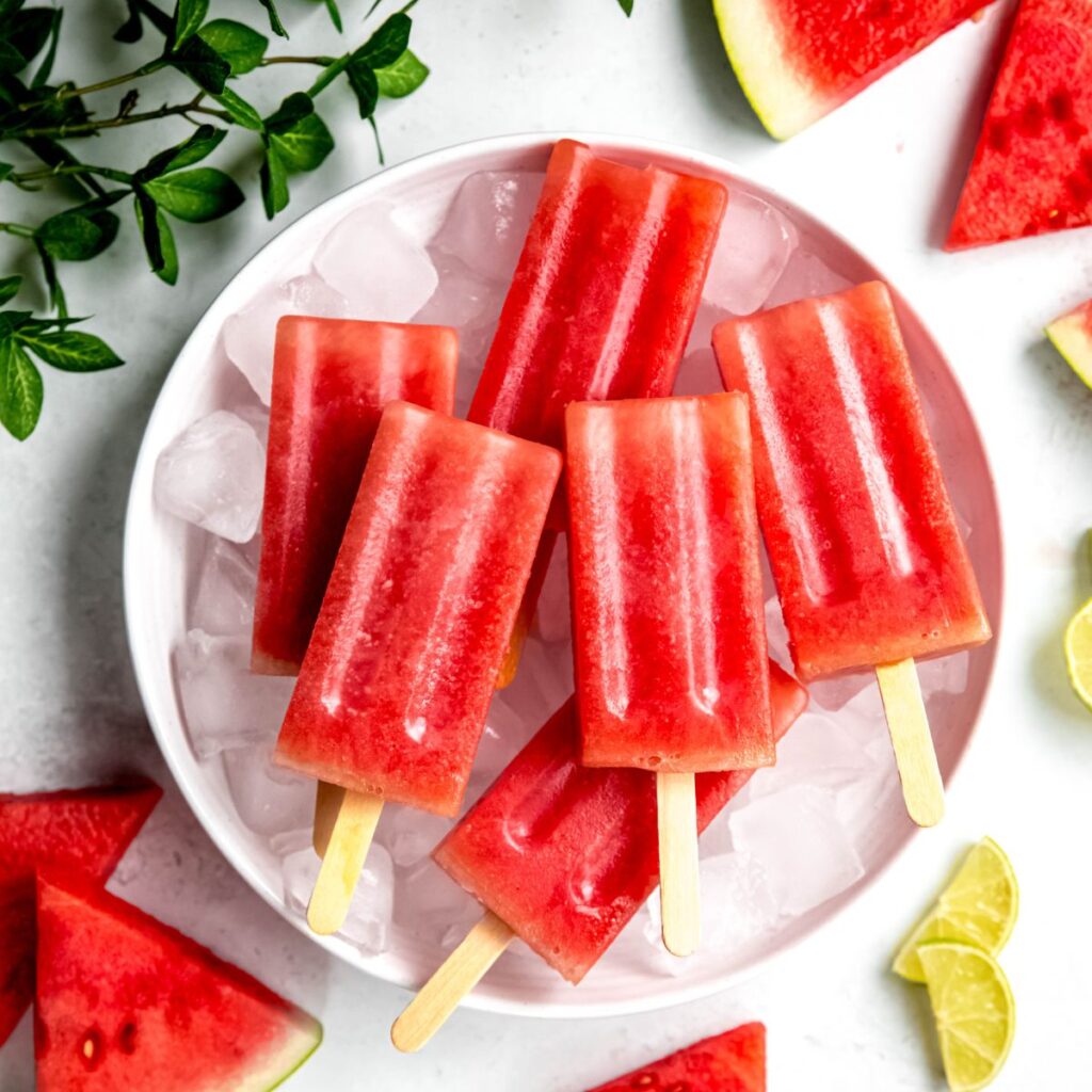 3-Ingredient Watermelon Popsicles - The Oregon Dietitian